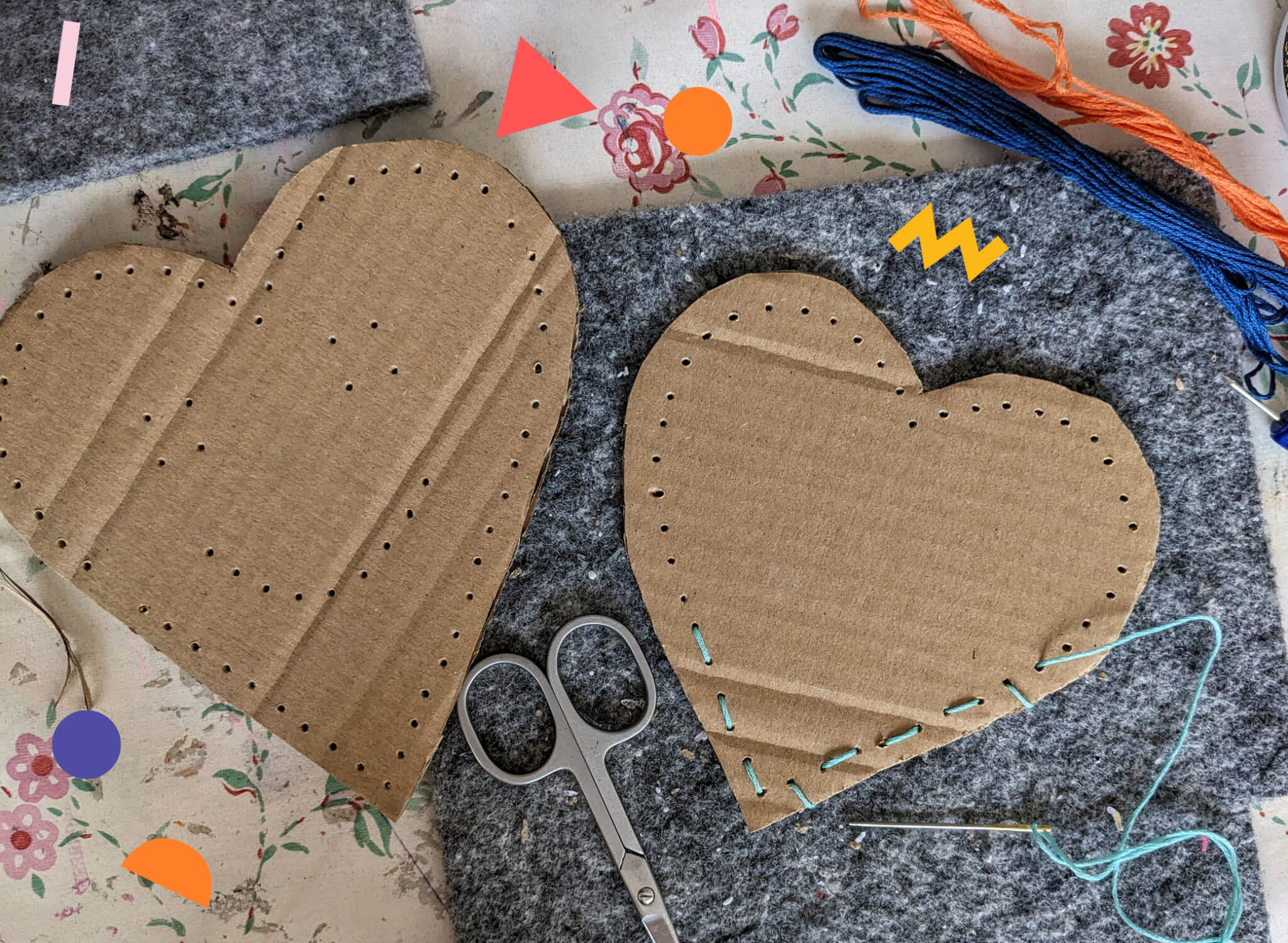 Prickeln und Sticken – Schnipsel Kiste